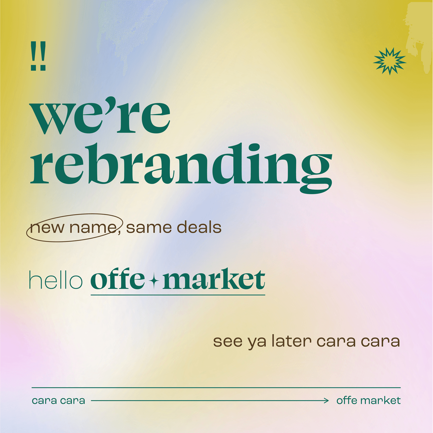 New name, same great deals – offe market
